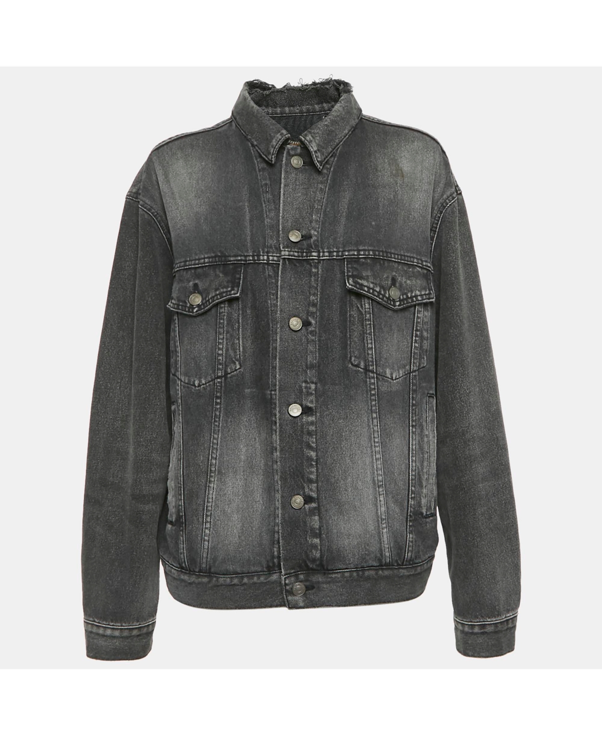 Click here for Pre-Owned Balenciaga Womens Black Logo Print Denim... prices