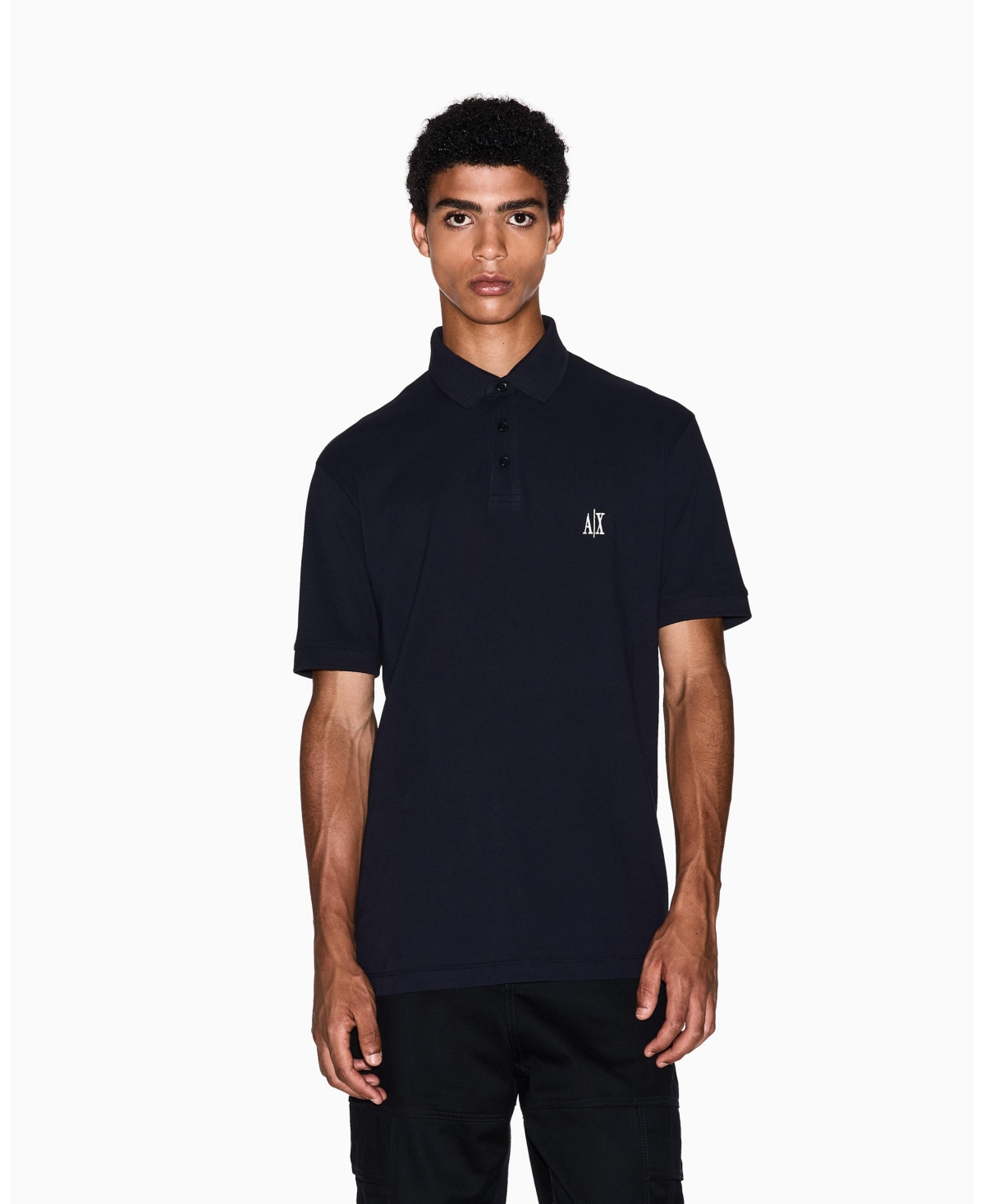 Click here for A|X Armani Exchange Mens Icon Polo Shirt - Deep Na... prices