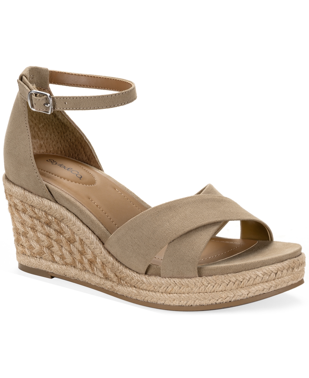 Click here for Style & Co. Womens Theaa X-Band Wedge Espadrilles... prices
