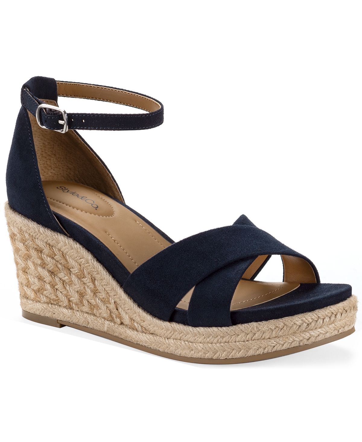 Click here for Style & Co. Womens Theaa X-Band Wedge Espadrilles... prices