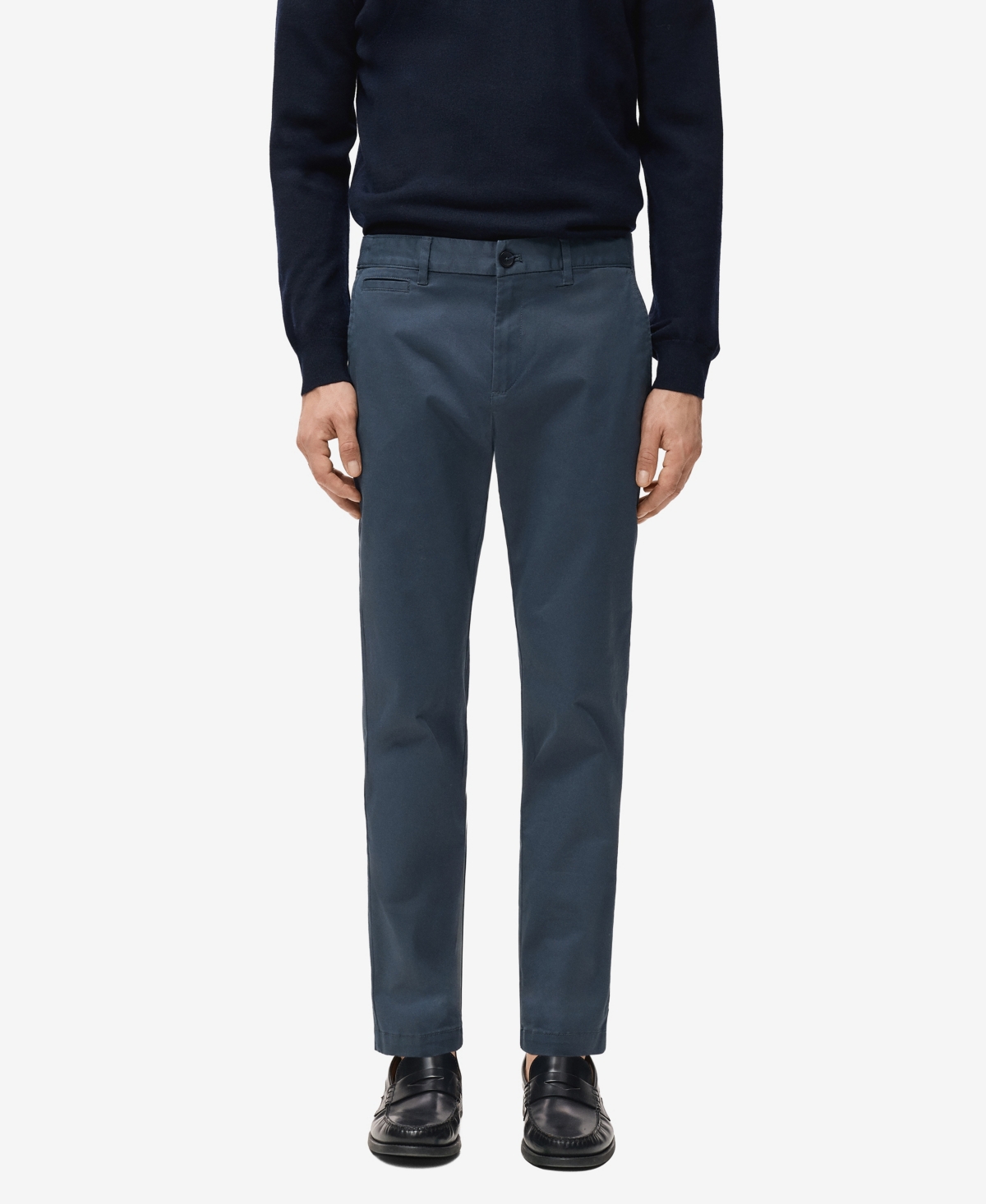 Click here for Mango Mens Prato Cropped Tapered Chino Pants - Ind... prices