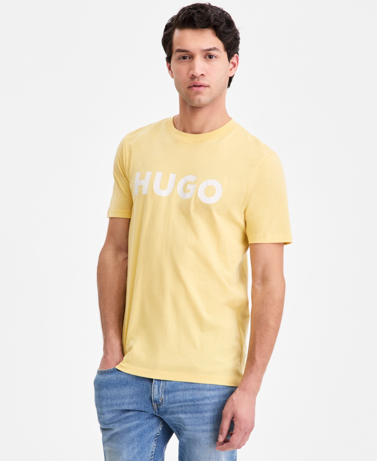 Click here for Hugo Boss Mens Cotton Logo Crewneck Short-Sleeve T... prices
