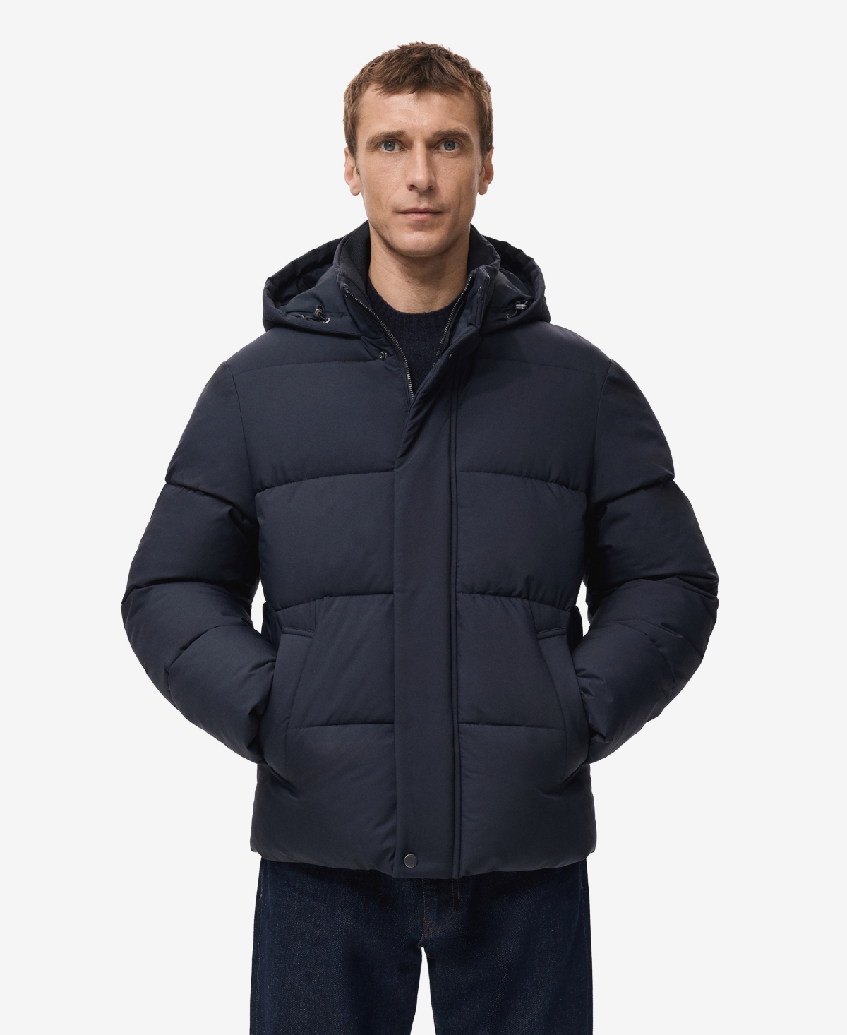 Click here for Mango Mens Short Water-Repellent Puffer Jacket - N... prices
