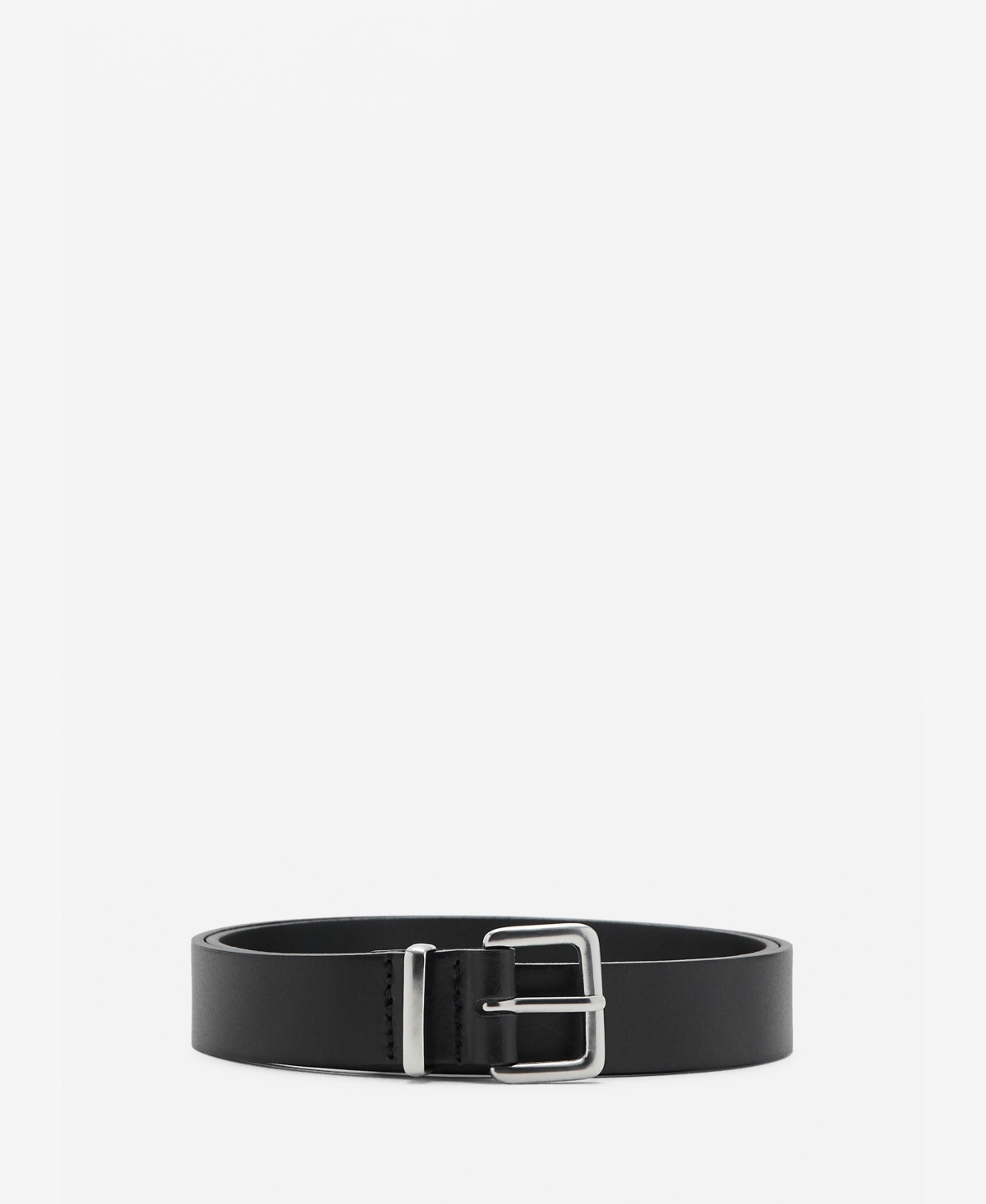Click here for Mango Mens Buckle Leather Belt - Black prices