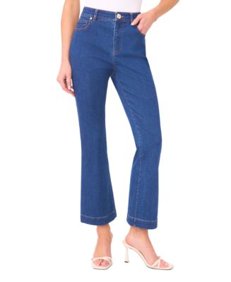 CeCe Women's Mid Rise Fit and Flare Jeans - Macy's