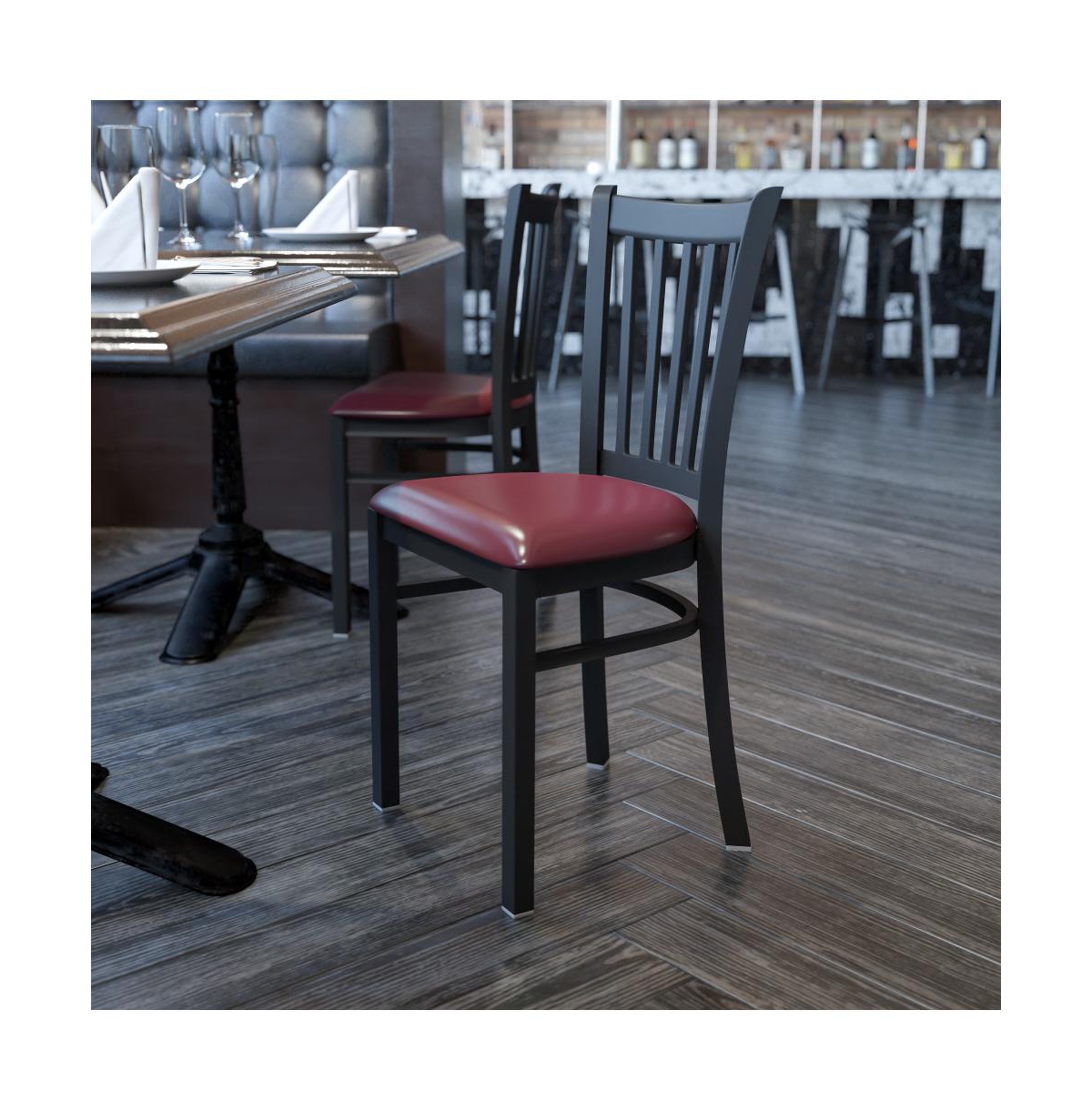 Click here for Emma+Oliver Vertical Back Metal Restaurant Dining... prices