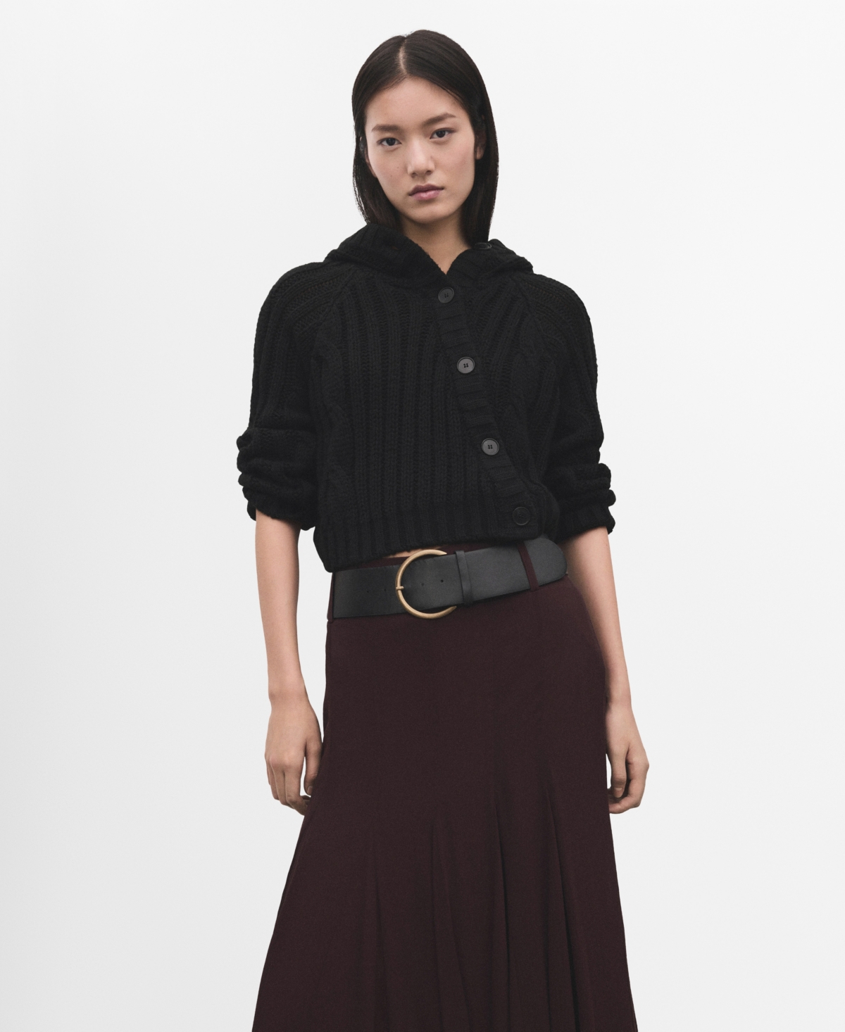 Click here for Mango Womens Buttons Double-Breasted Jacket - Blac... prices