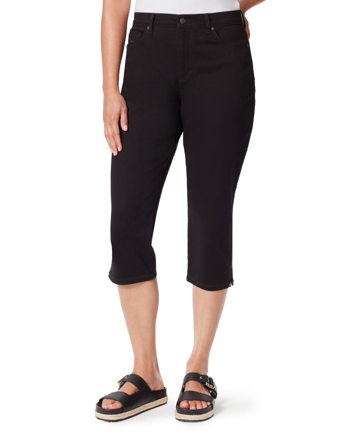 Click here for Gloria Vanderbilt Petite Amanda Stretch Pants - Bl... prices