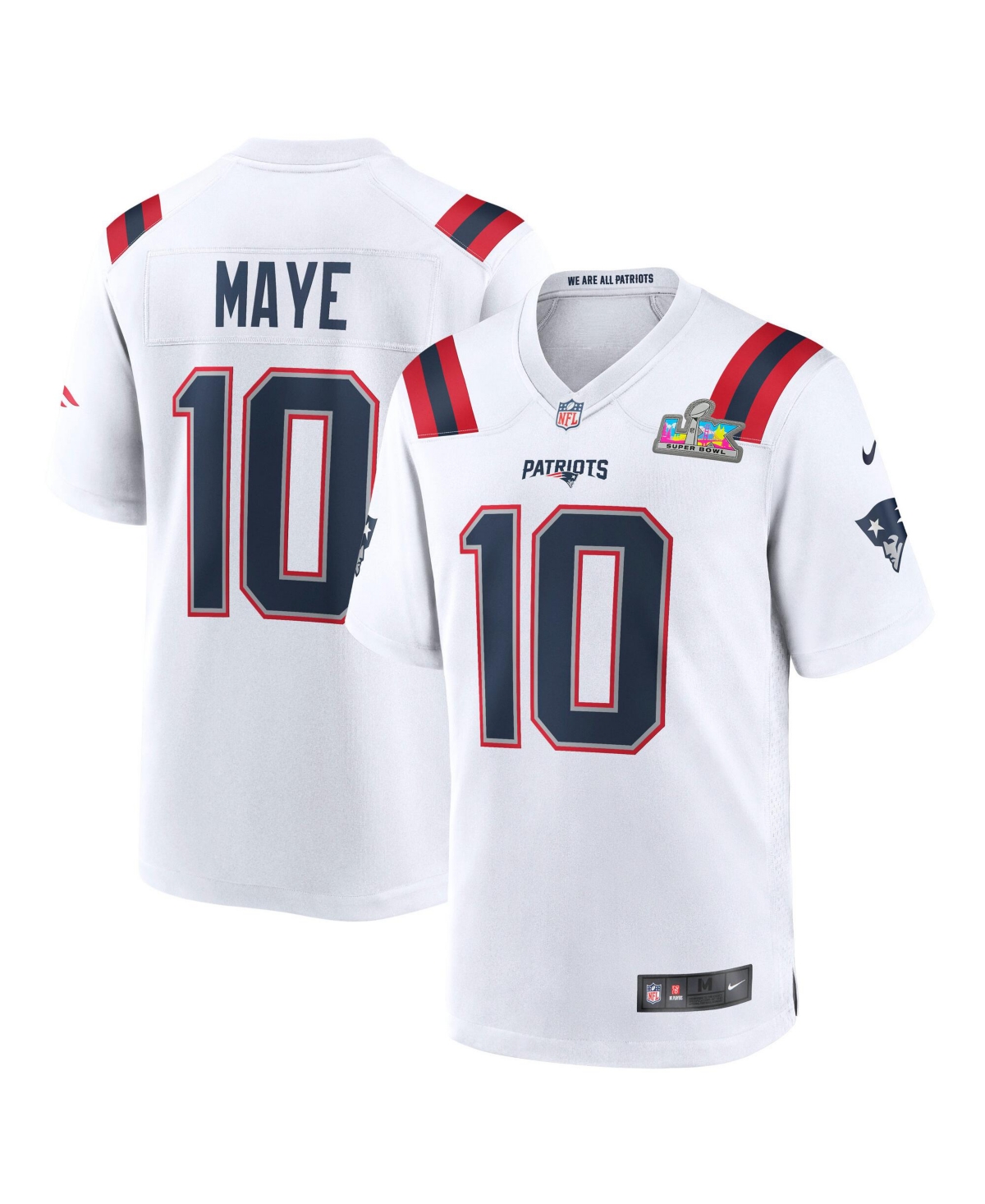 Click here for Nike Mens Drake Maye White New England Patriots Su... prices