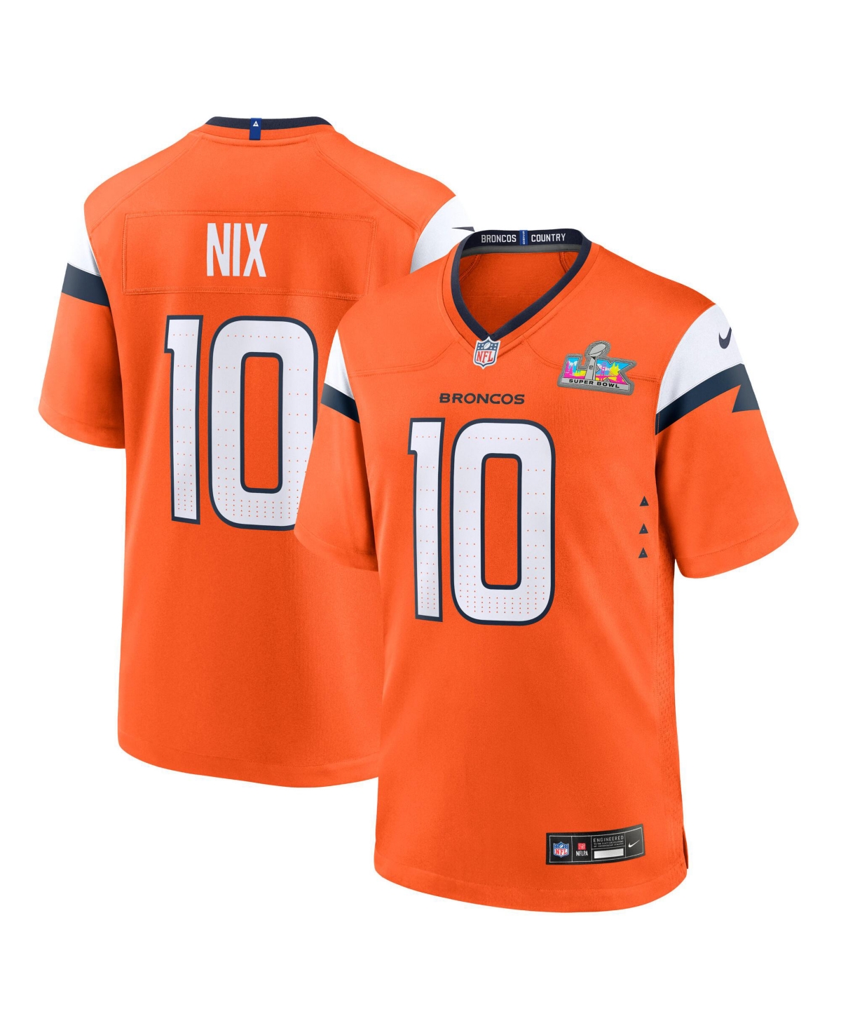 Click here for Nike Mens Bo Nix Orange Denver Broncos Super Bowl... prices