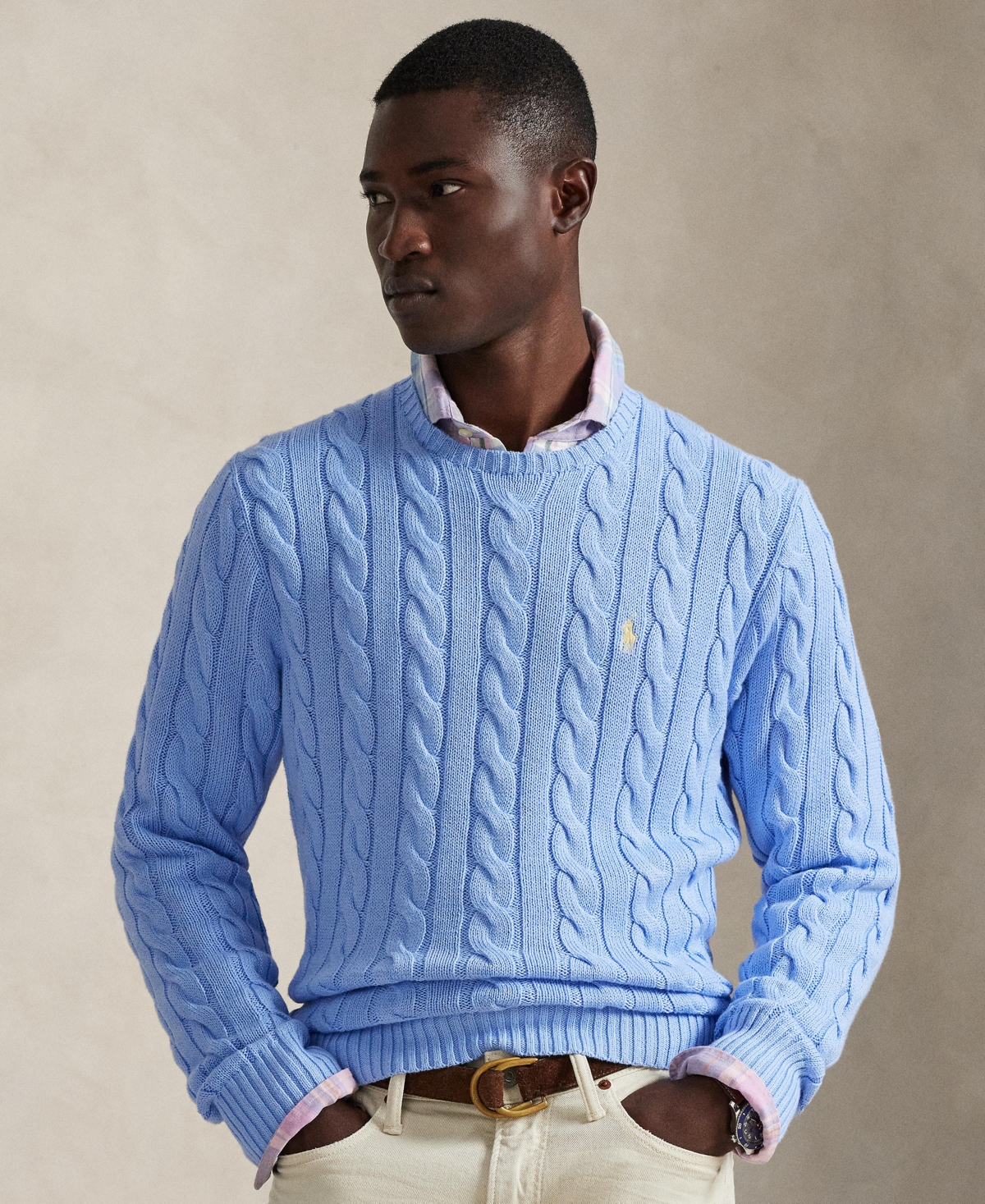 Click here for Polo Ralph Lauren Mens Cable-Knit Cotton Sweater -... prices