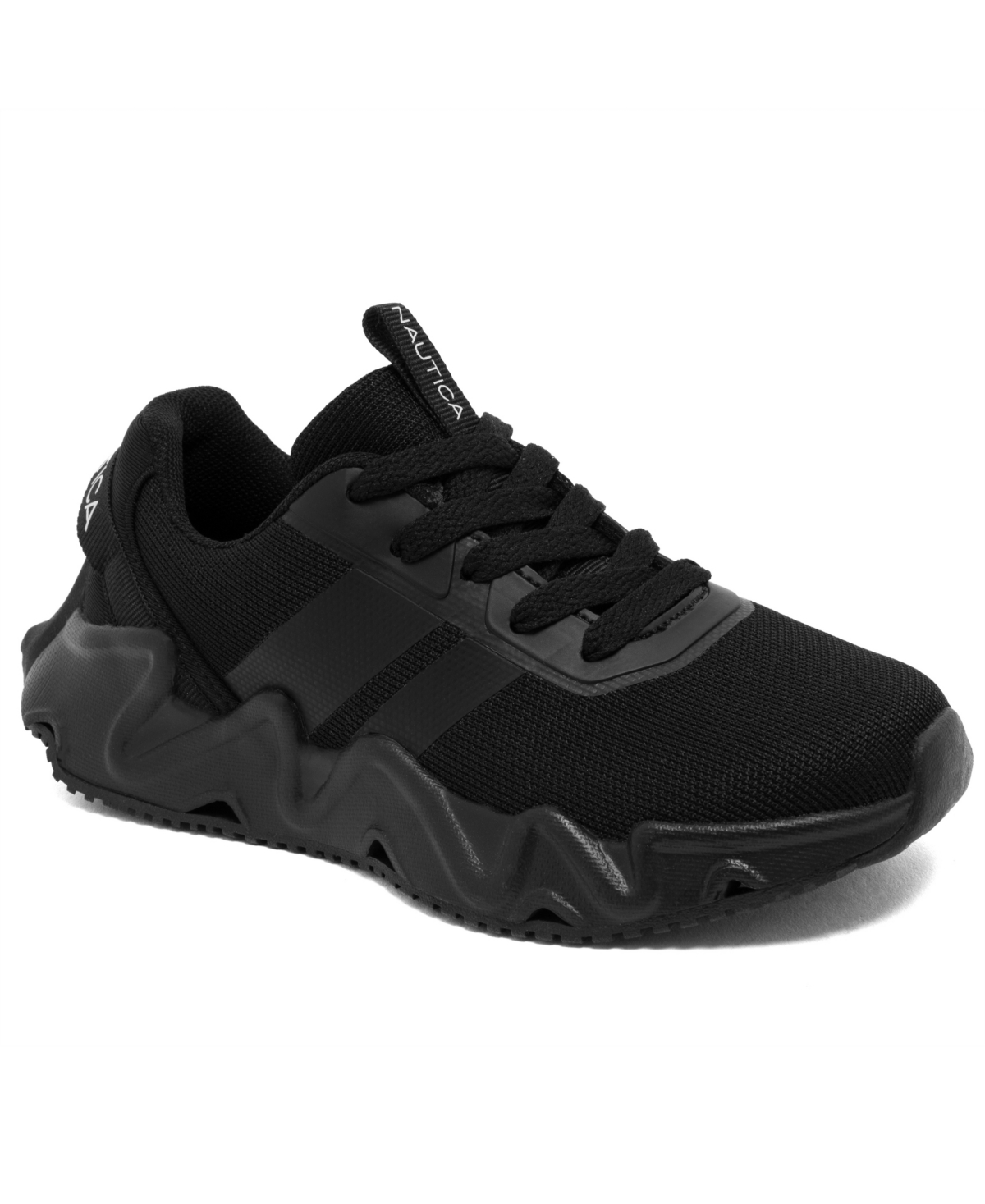 Click here for Nautica Boys Manalapin Athletic Sneakers - Black M... prices