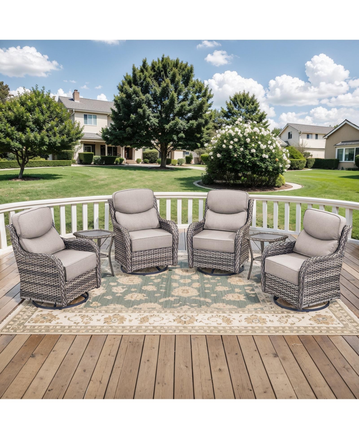 Click here for Draft - Gymojoy Crescent Swivel Glider All-Weather... prices