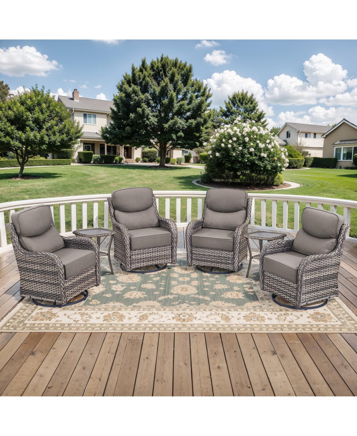 Click here for Draft - Gymojoy Crescent Swivel Glider All-Weather... prices