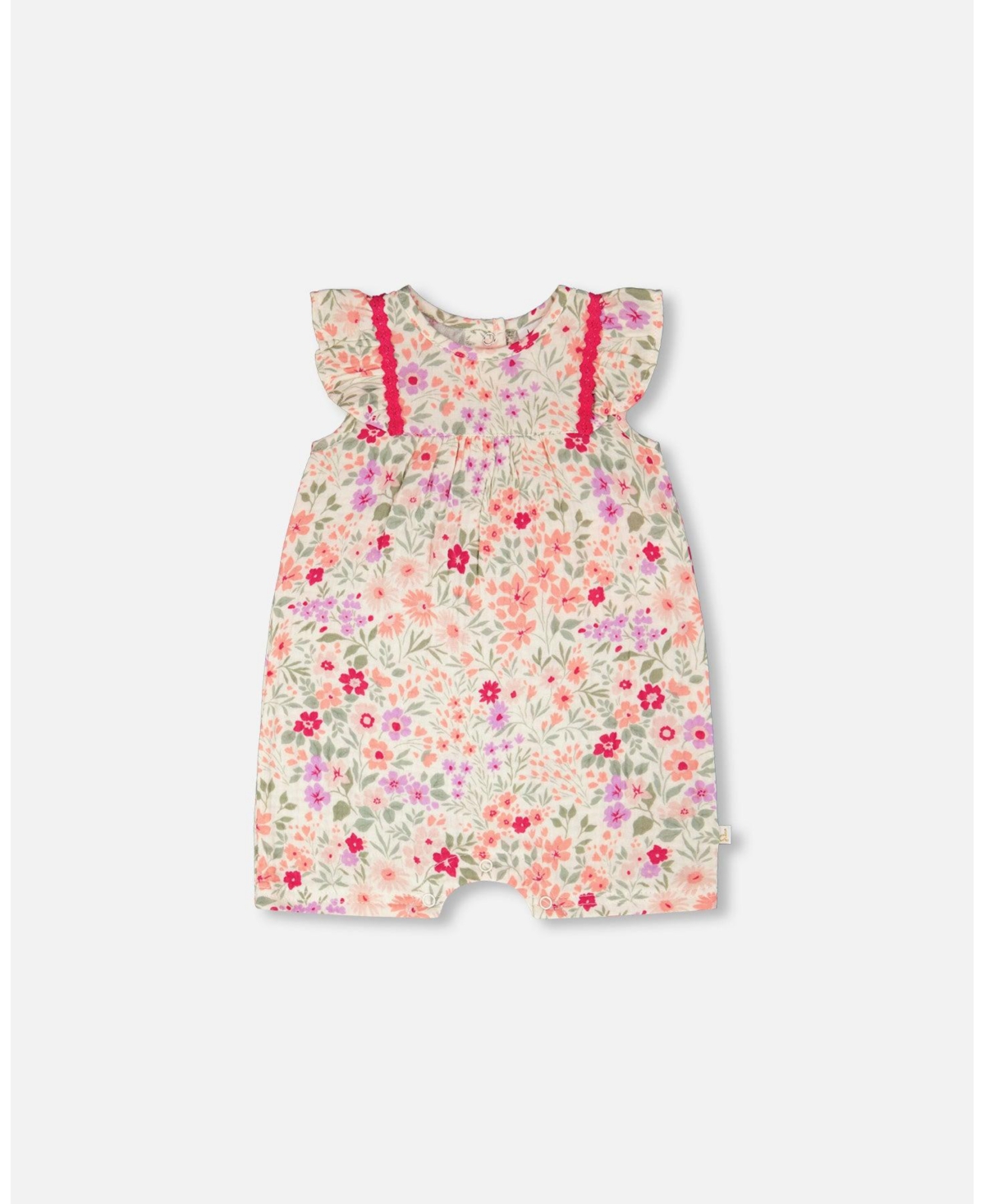 Click here for Draft - Deux par Deux Baby Girls Romper Printed Fl... prices