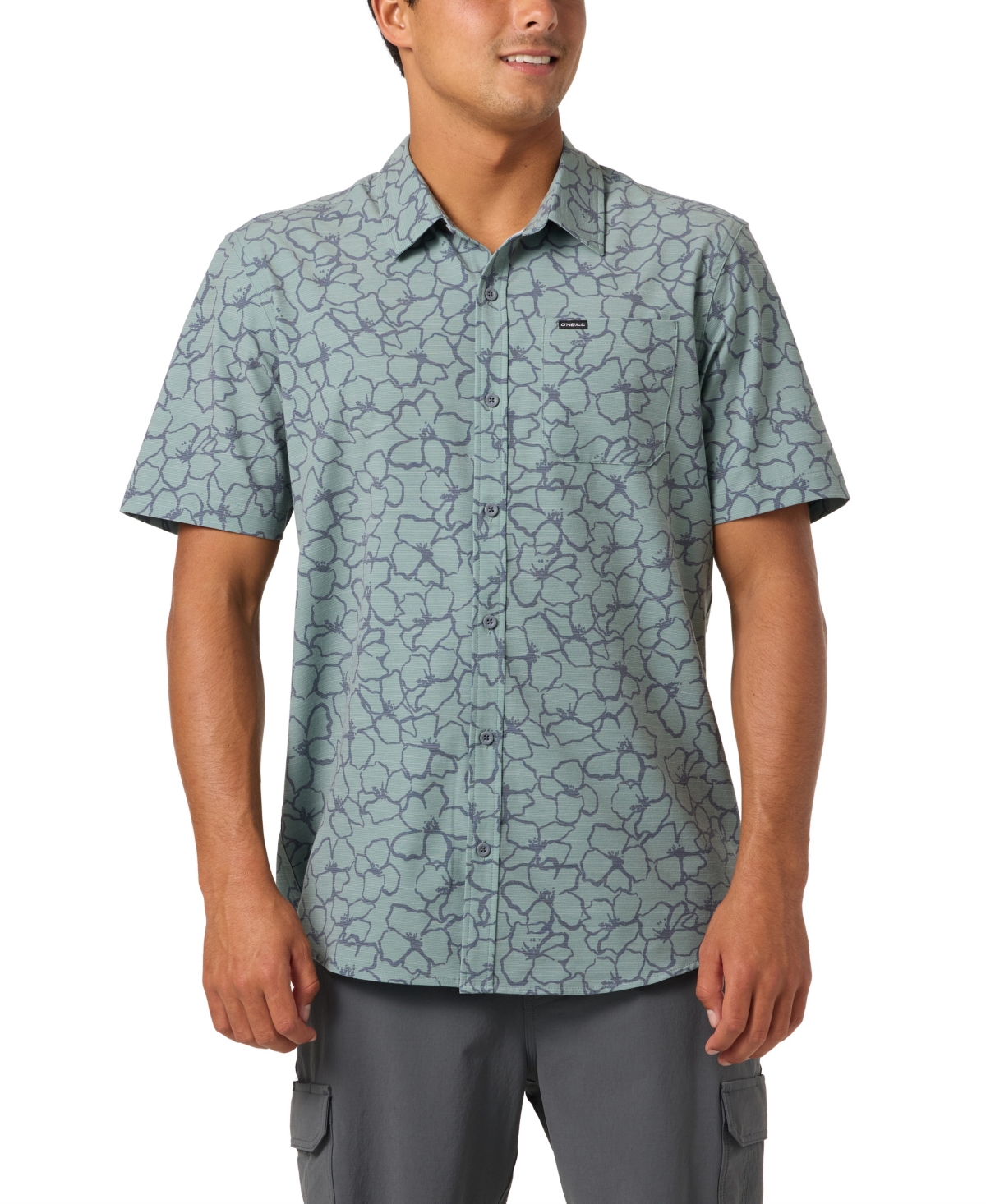 Click here for ONeill Mens Regular-Fit Short-Sleeve Shirt - Dark... prices
