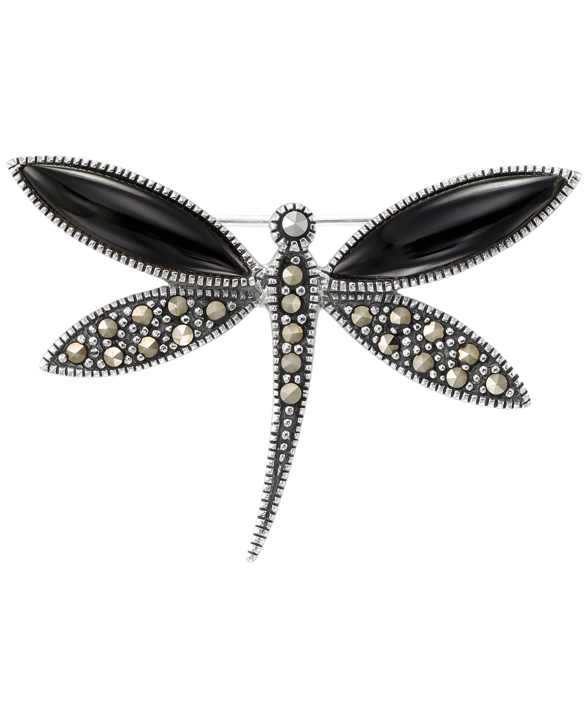 Click here for Macys Marcasite (0.45 ct. t.w.) & Onyx Dragon Pin... prices