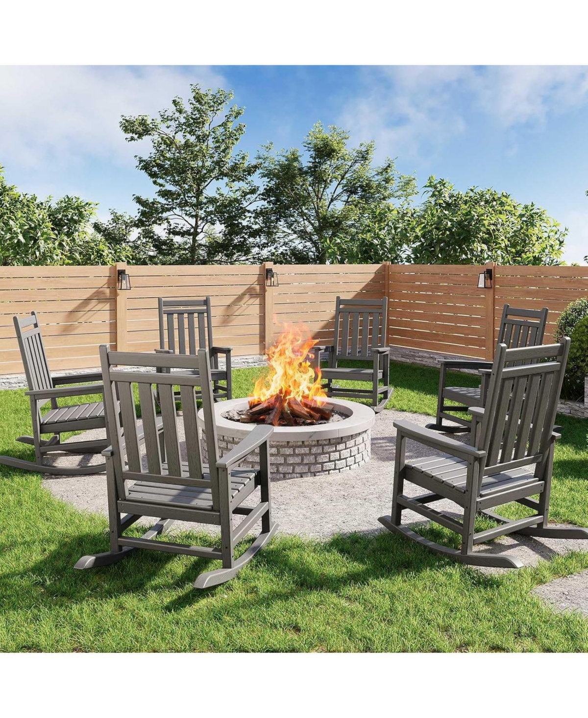 Click here for Gaomon Hdpe Weather-Resistant Rocking Adirondack C... prices
