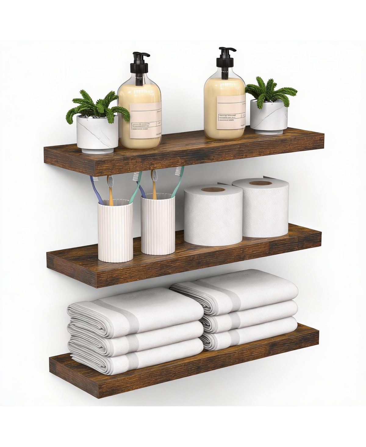 Click here for Yigii Rustic Floating Shelves for Bathroom  Bedroo... prices