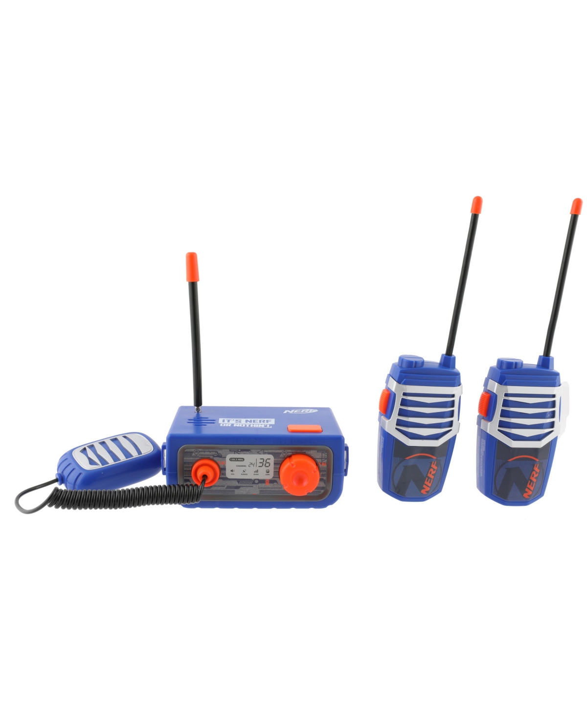 Click here for Nerf 3-Way Walkie Talkie Base Station Kit prices