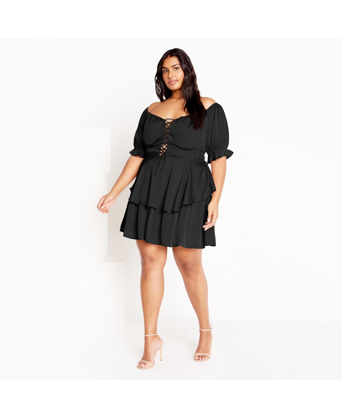 Click here for City Chic Womens Plus Size Nia Dress - Black prices