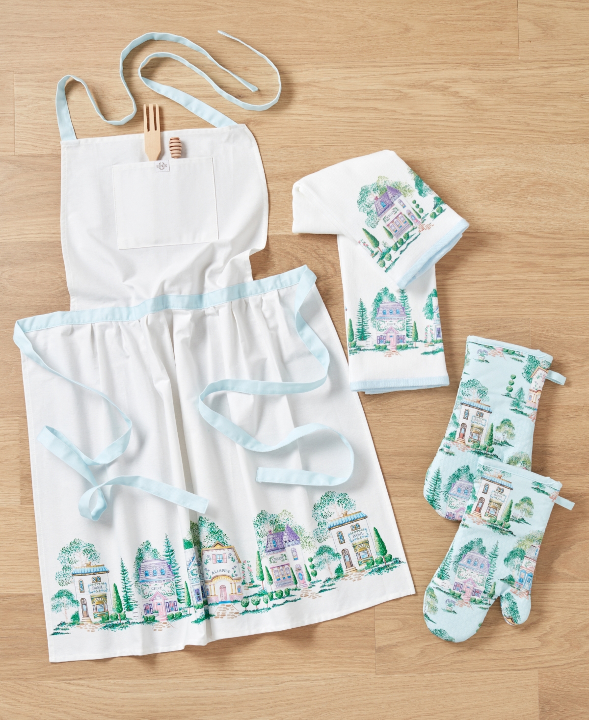 Click here for Lenox Spice Village 5-Pc. Kitchen Towels Gift Set... prices