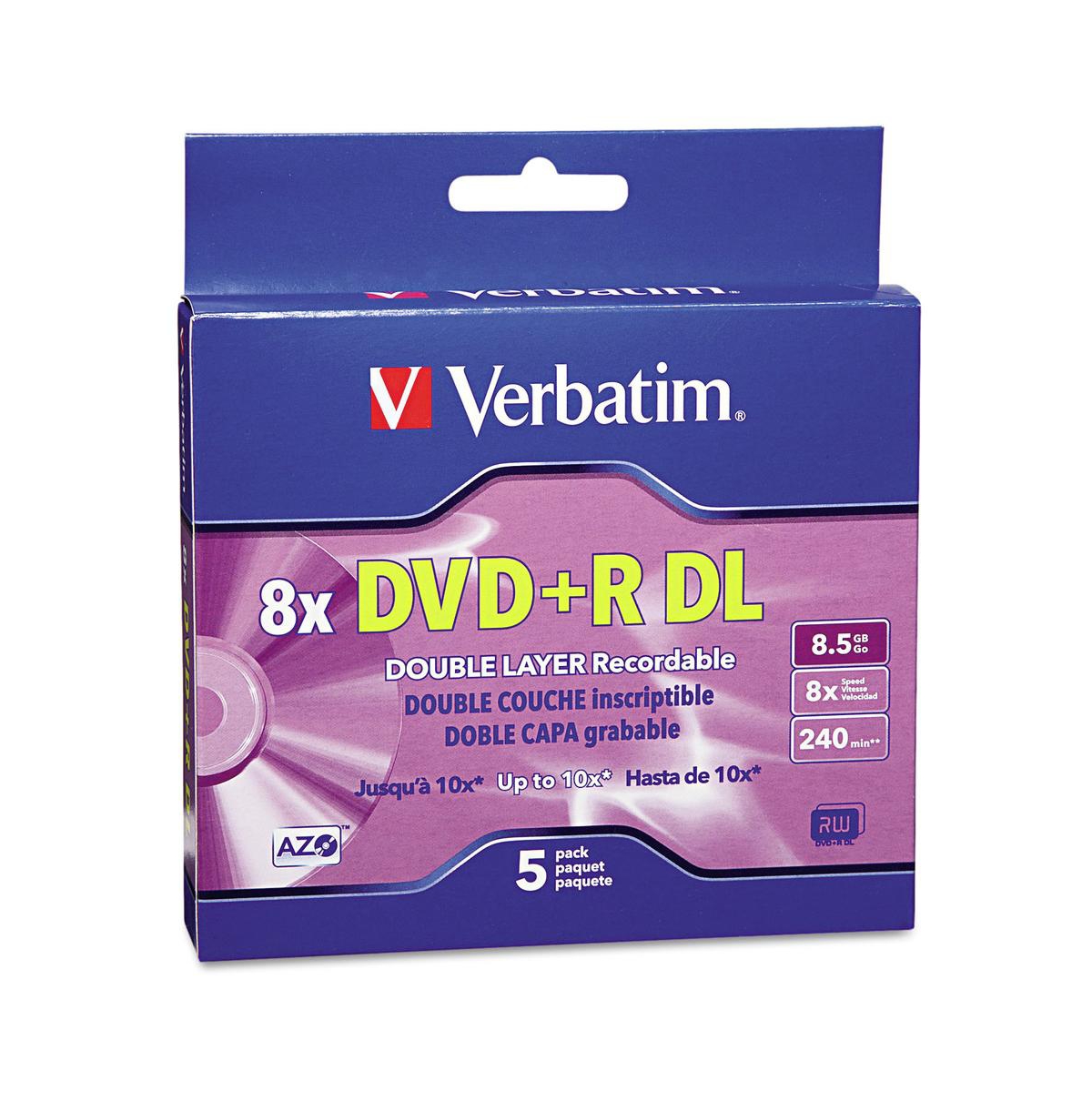 Click here for Verbatim 95311 8.5 Gb 8x Dvd R Dual-Layer Recordab... prices
