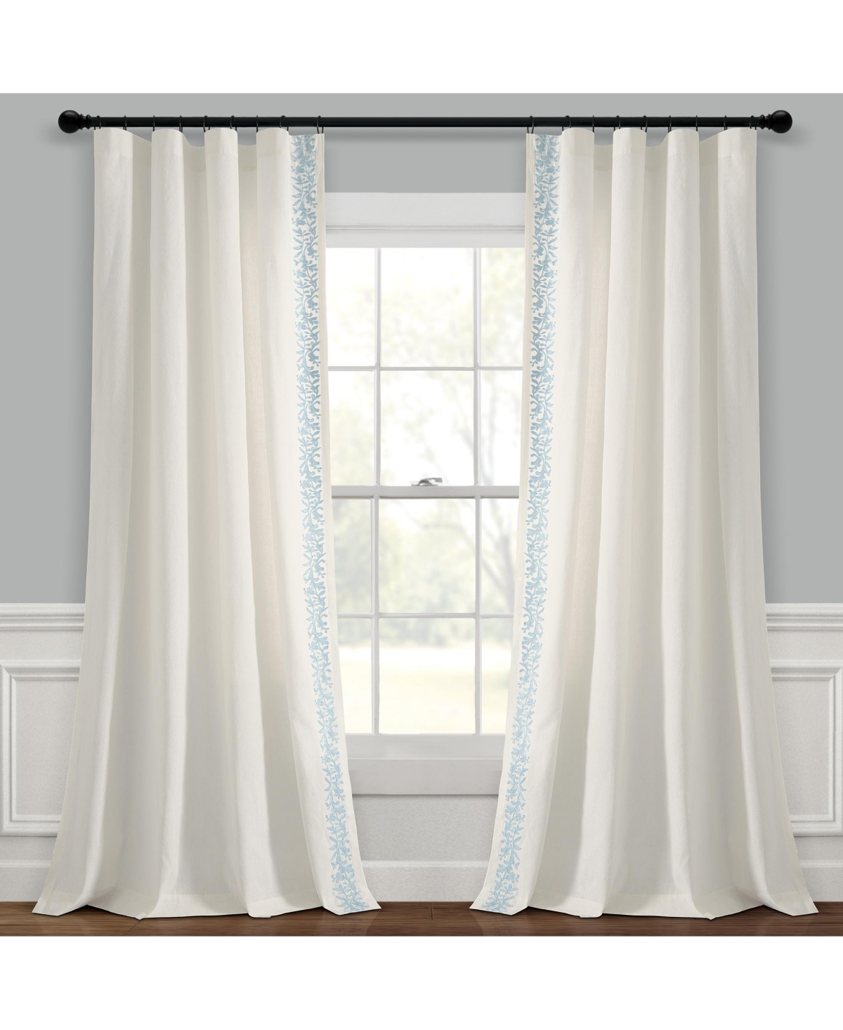 Click here for Lush Decor Modern Luxury Embroidered Border Window... prices