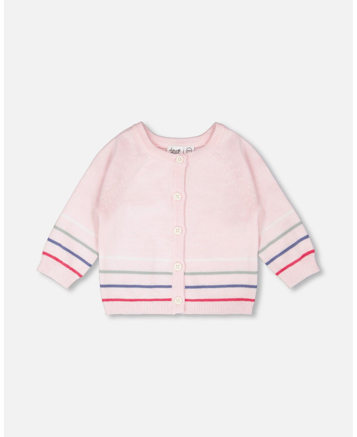 Click here for Deux par Deux Baby Girls Cotton Knit Striped Butto... prices