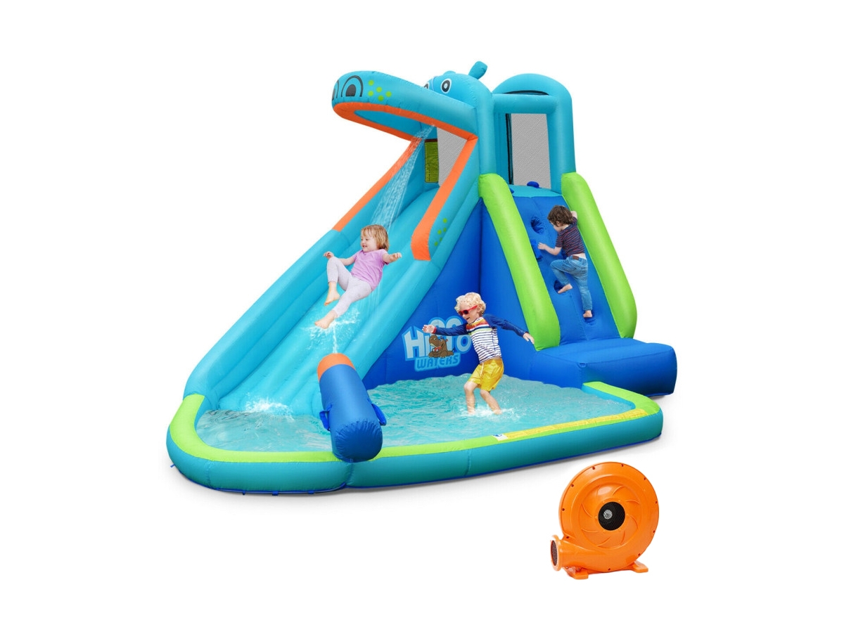Click here for Skonyon Hippo Inflatable Water Slide Bounce House... prices