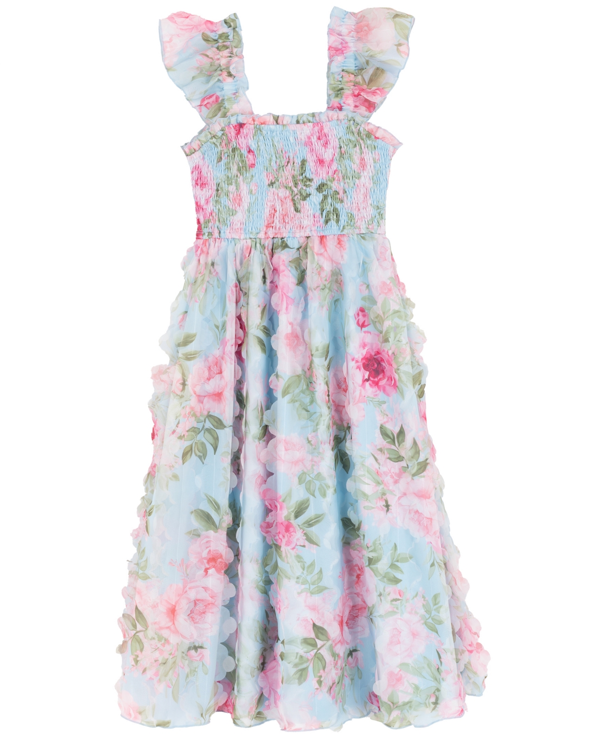 Click here for Rare Editions Girls 7-16 3D Printed Smock Square N... prices