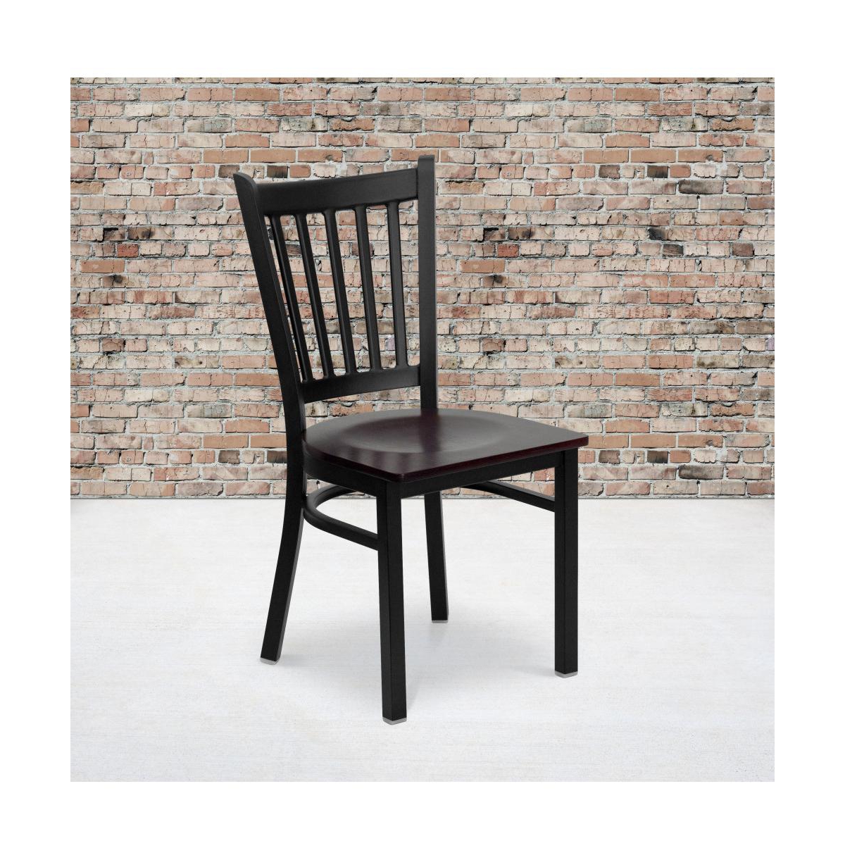 Click here for Emma+Oliver Vertical Back Metal Restaurant Dining... prices