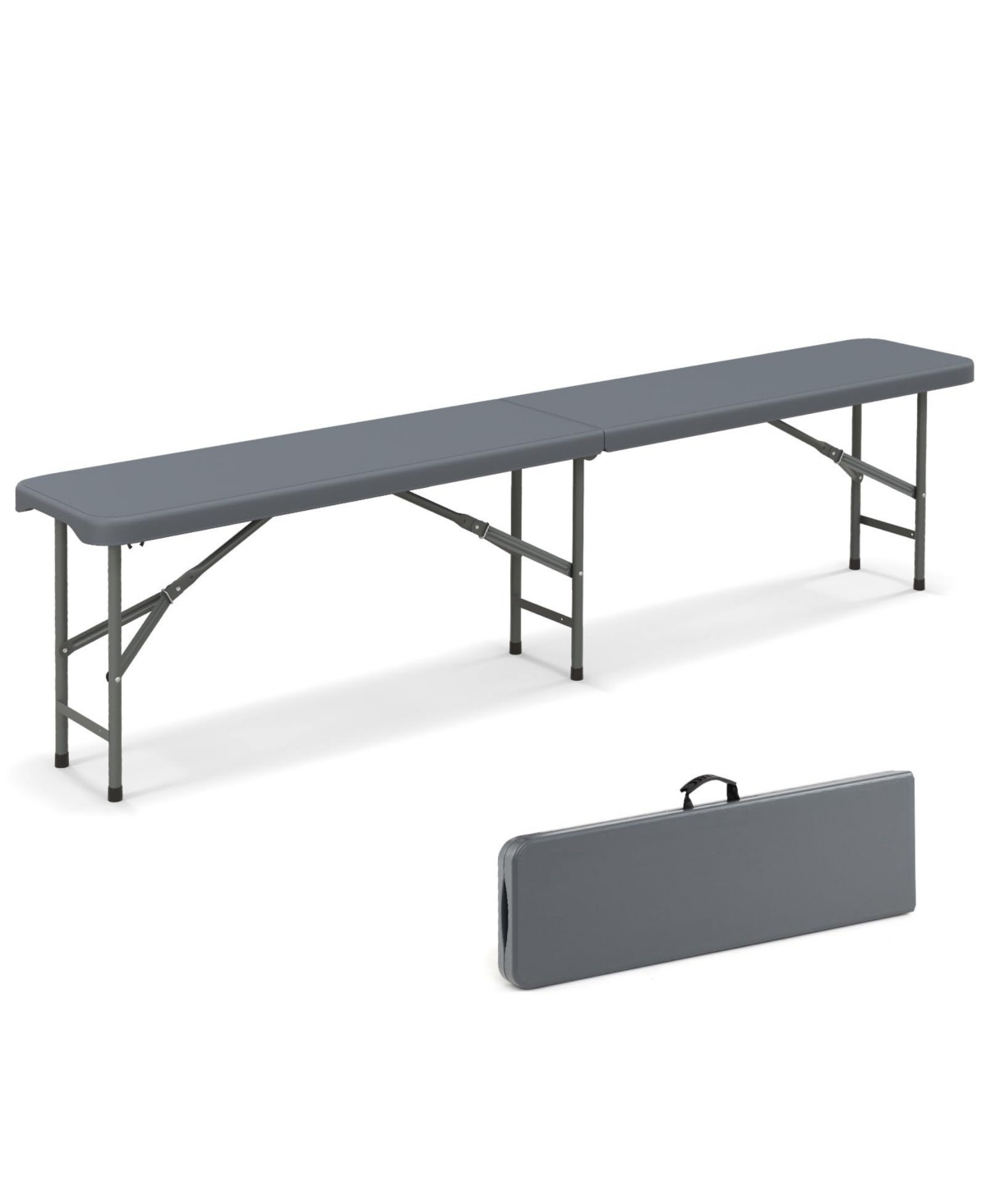 Click here for Mecale 6 ft Plastic Folding Bench with Carry Handl... prices