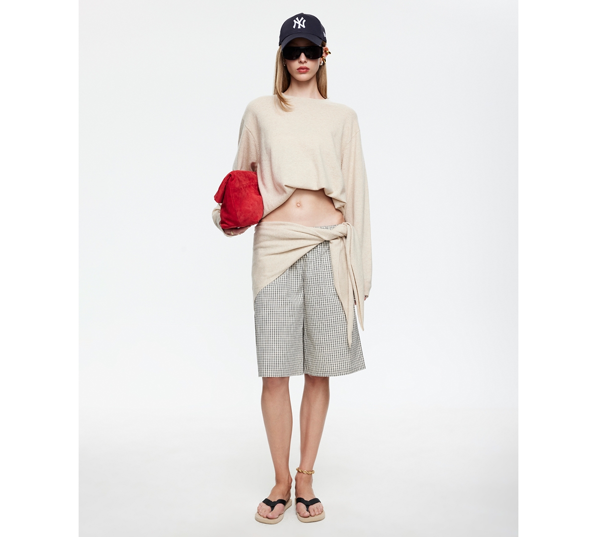 Click here for Lioness Womens Olsen Knit Top - Oatmeal prices