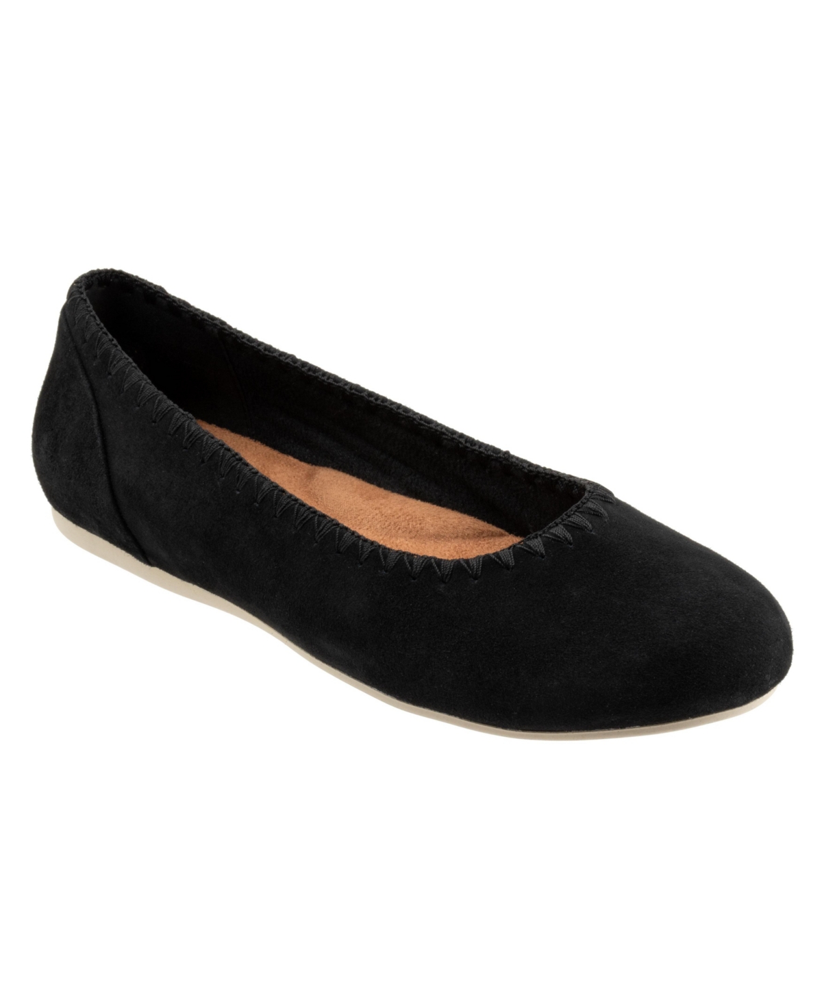 Click here for Softwalk Womens Sonoma Embroidery Flat - Black sue... prices