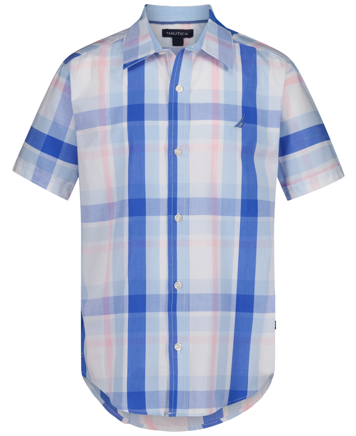Click here for Nautica Boys 8-20 Americana Plaid Short-Sleeve Wov... prices
