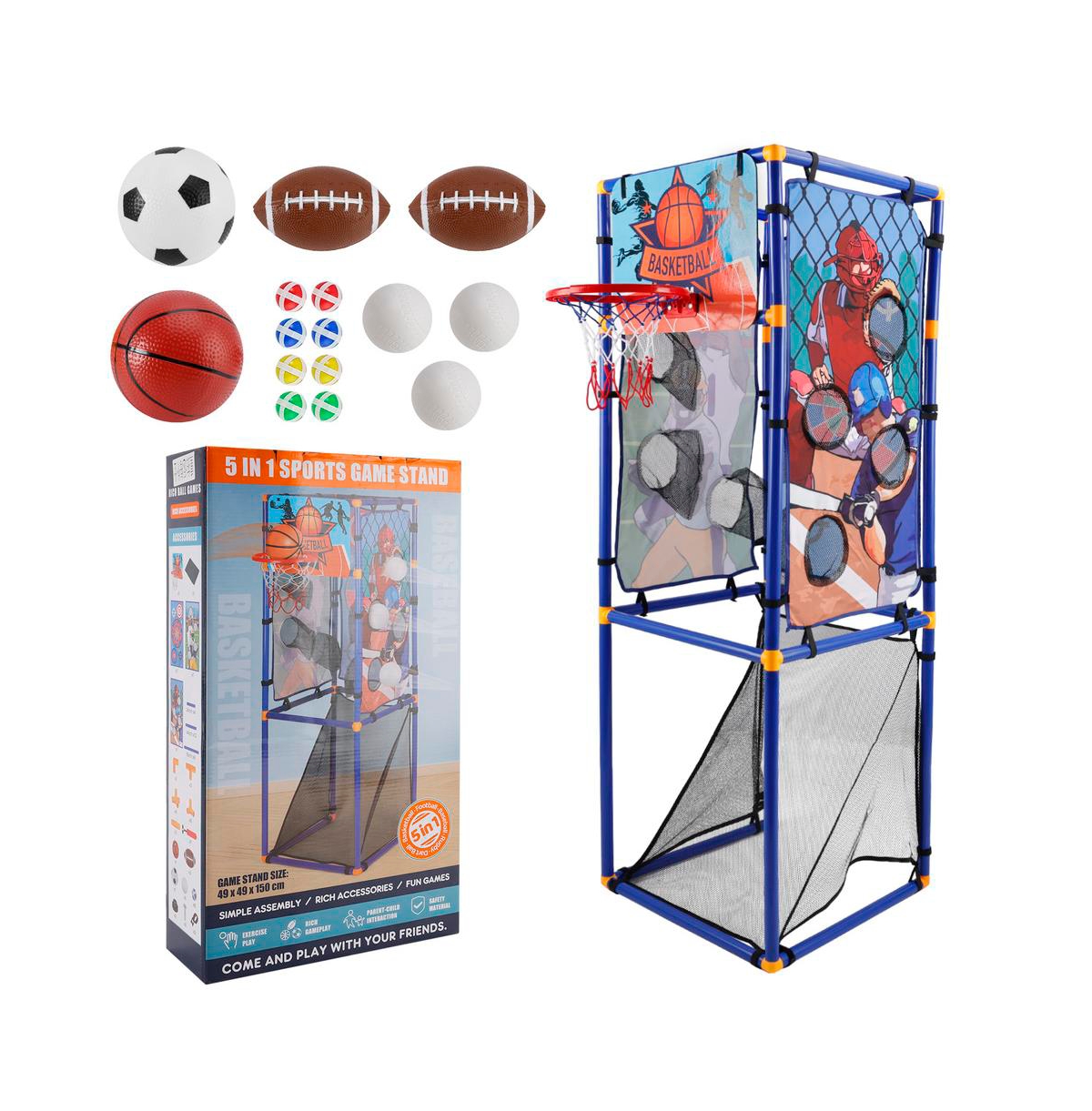 Click here for Bruce & Shark Kids 5-in-1 Multi-Sport Game Set - I... prices