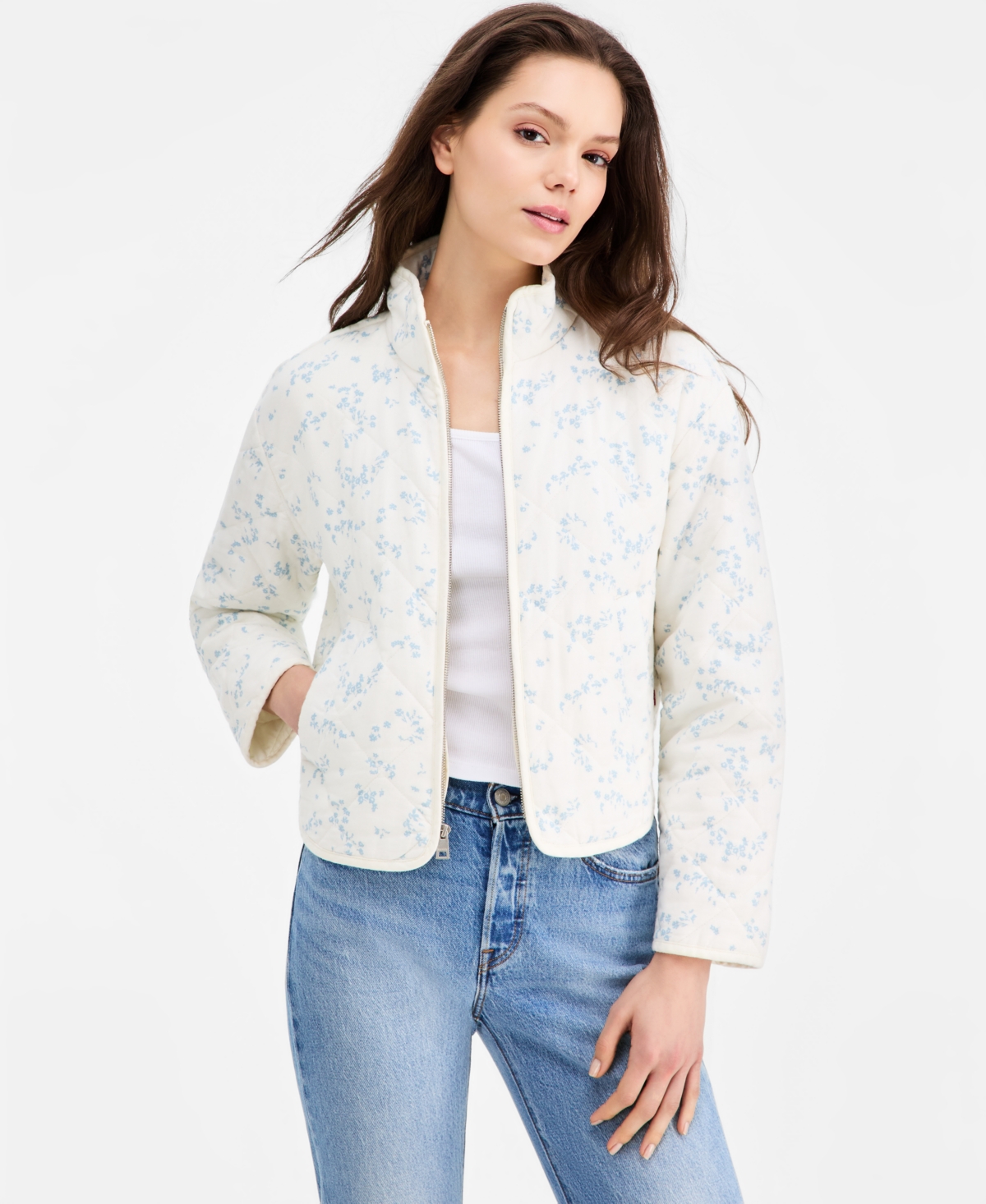 Click here for Levis Womens Quilted Short Liner Zipper Jacket - W... prices
