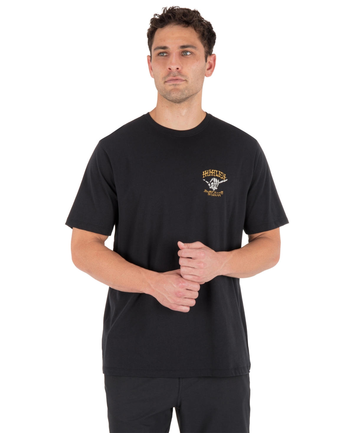 Click here for Hurley Mens Regular-Fit Short-Sleeve T-Shirt - Bla... prices