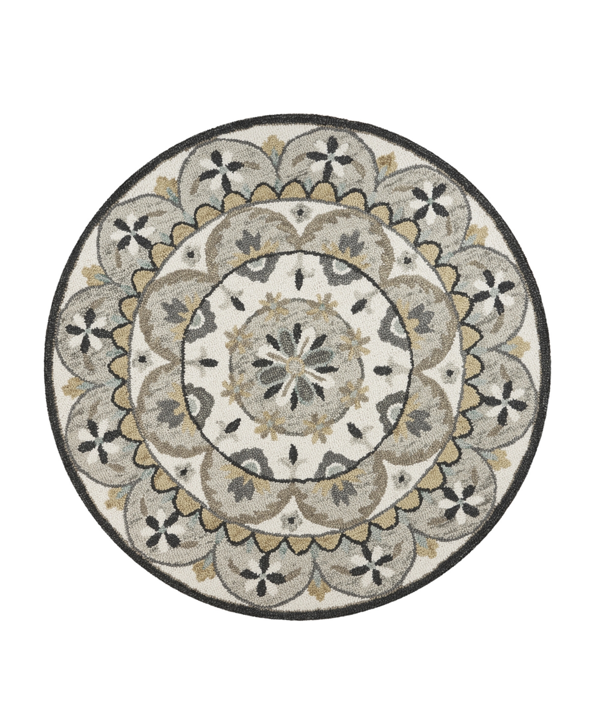 Click here for Lr Home Radiance Rdc-100 6 x 6 Round Area Rug - Iv... prices