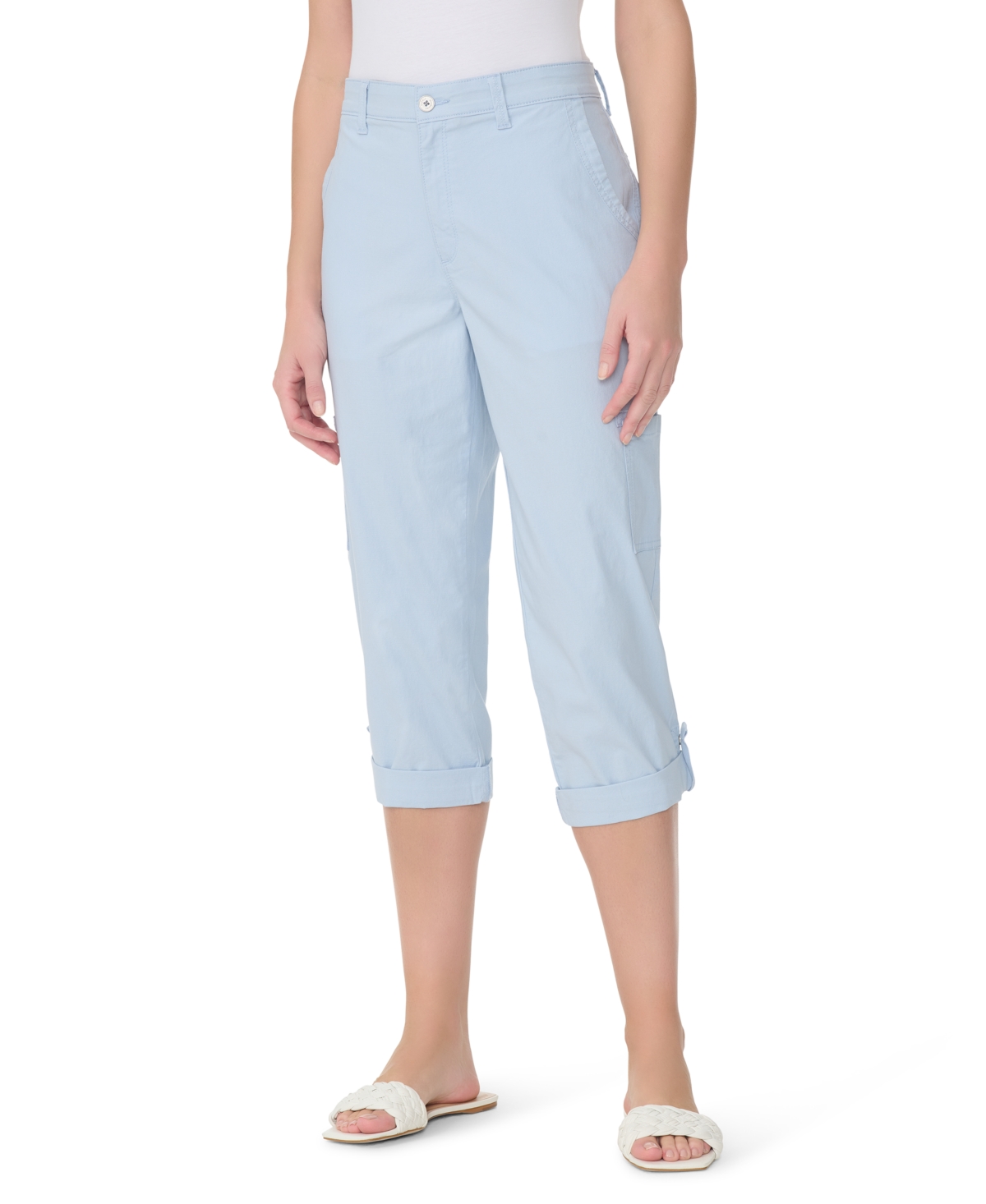 Click here for Gloria Vanderbilt Womens Cargo Capri Pants - Morni... prices
