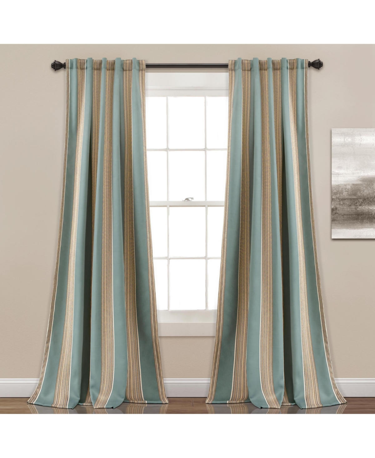 Click here for Lush Decor Julia Stripe Light Filtering Window Cur... prices