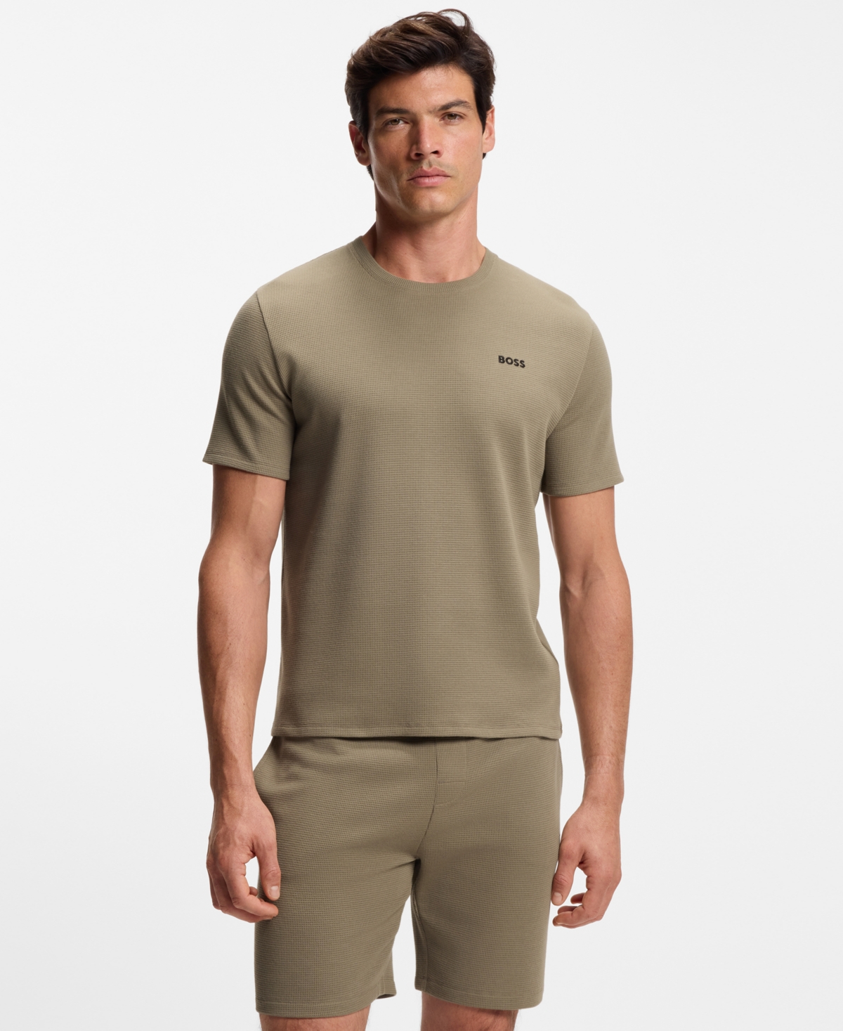 Click here for Boss Mens Short-Sleeve T-Shirt - Army Green prices