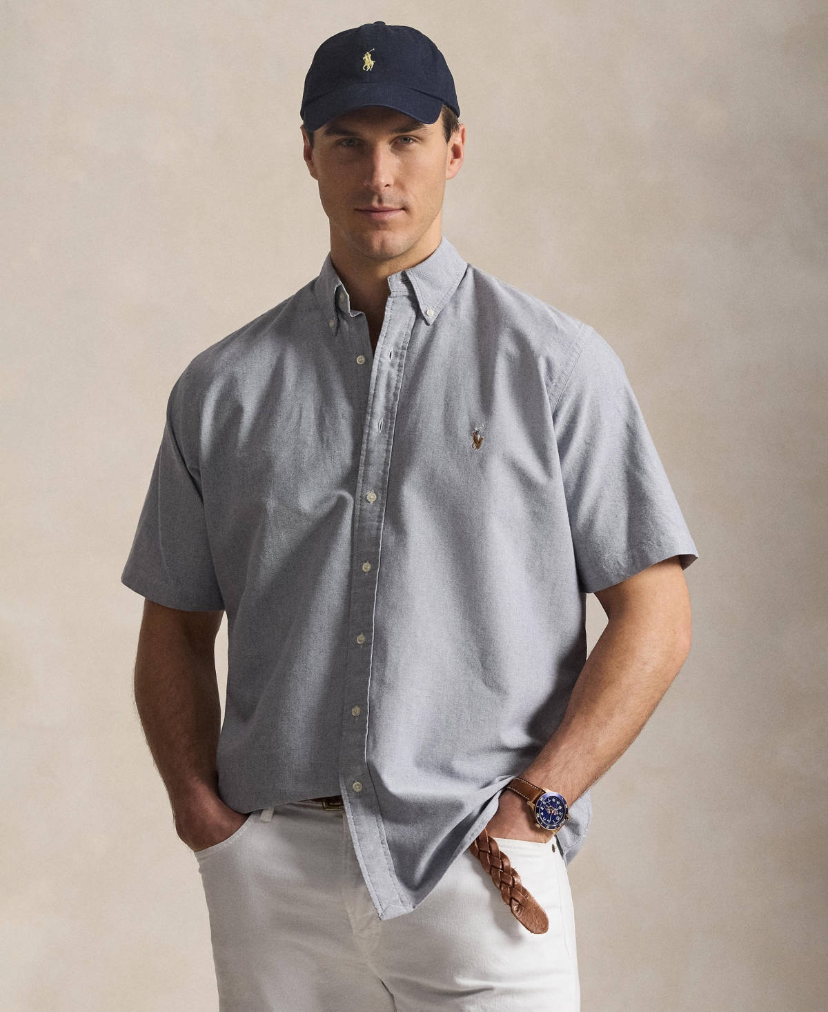 Click here for Polo Ralph Lauren Mens Big & Tall Plaid Oxford Shi... prices