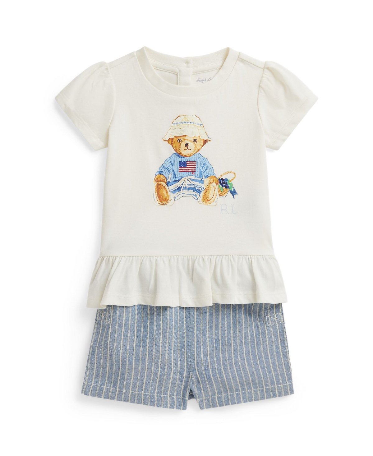Click here for Polo Ralph Lauren Baby Girls Polo Bear Top and Sho... prices