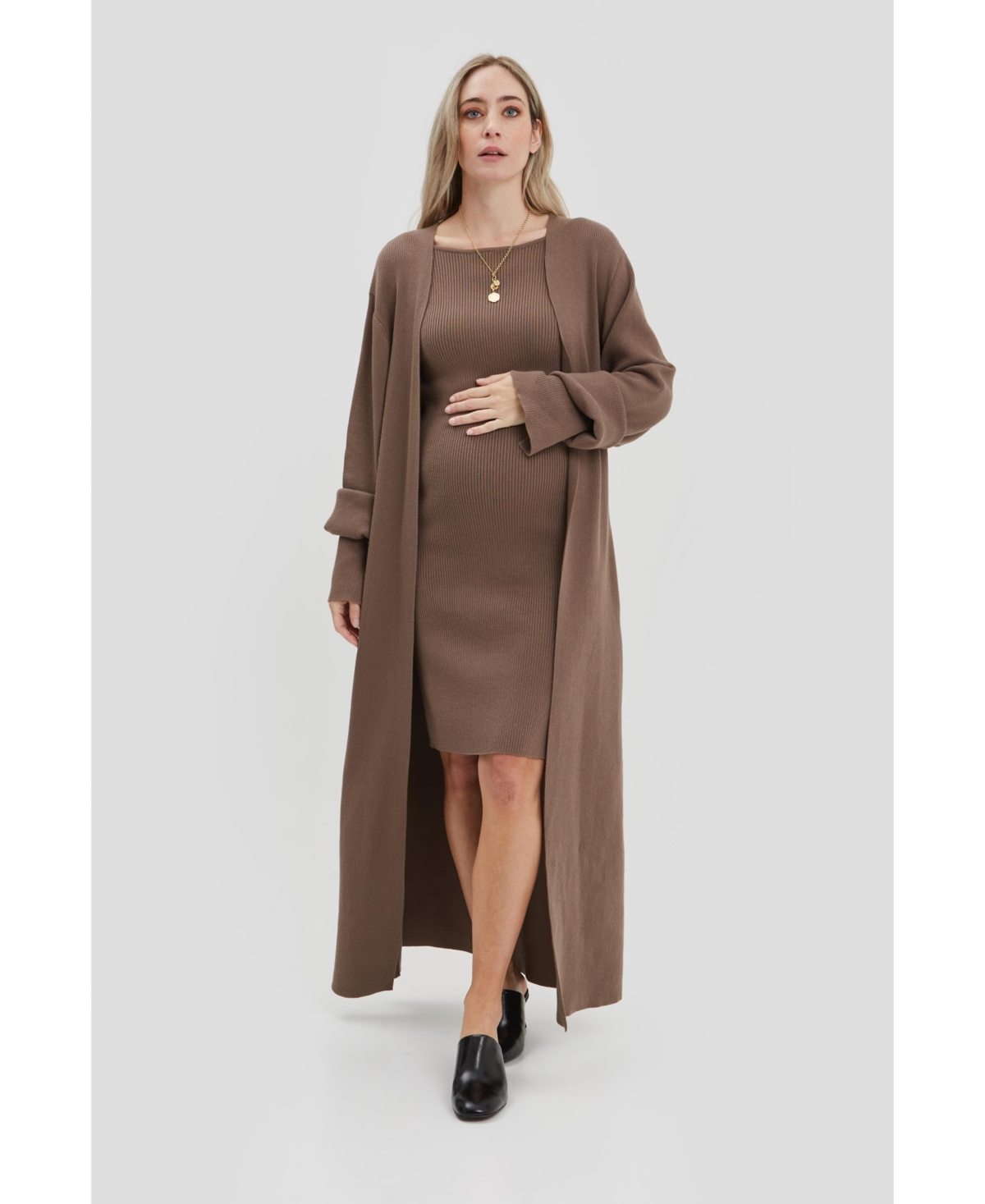 Click here for Nom Maternity Emaline Full Length Cardigan Coats -... prices