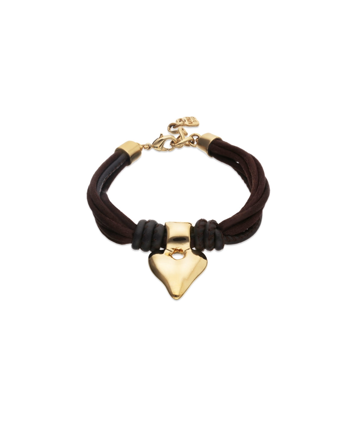 Click here for Unode50 Bracelet with Mix of Silk Effect And Leath... prices