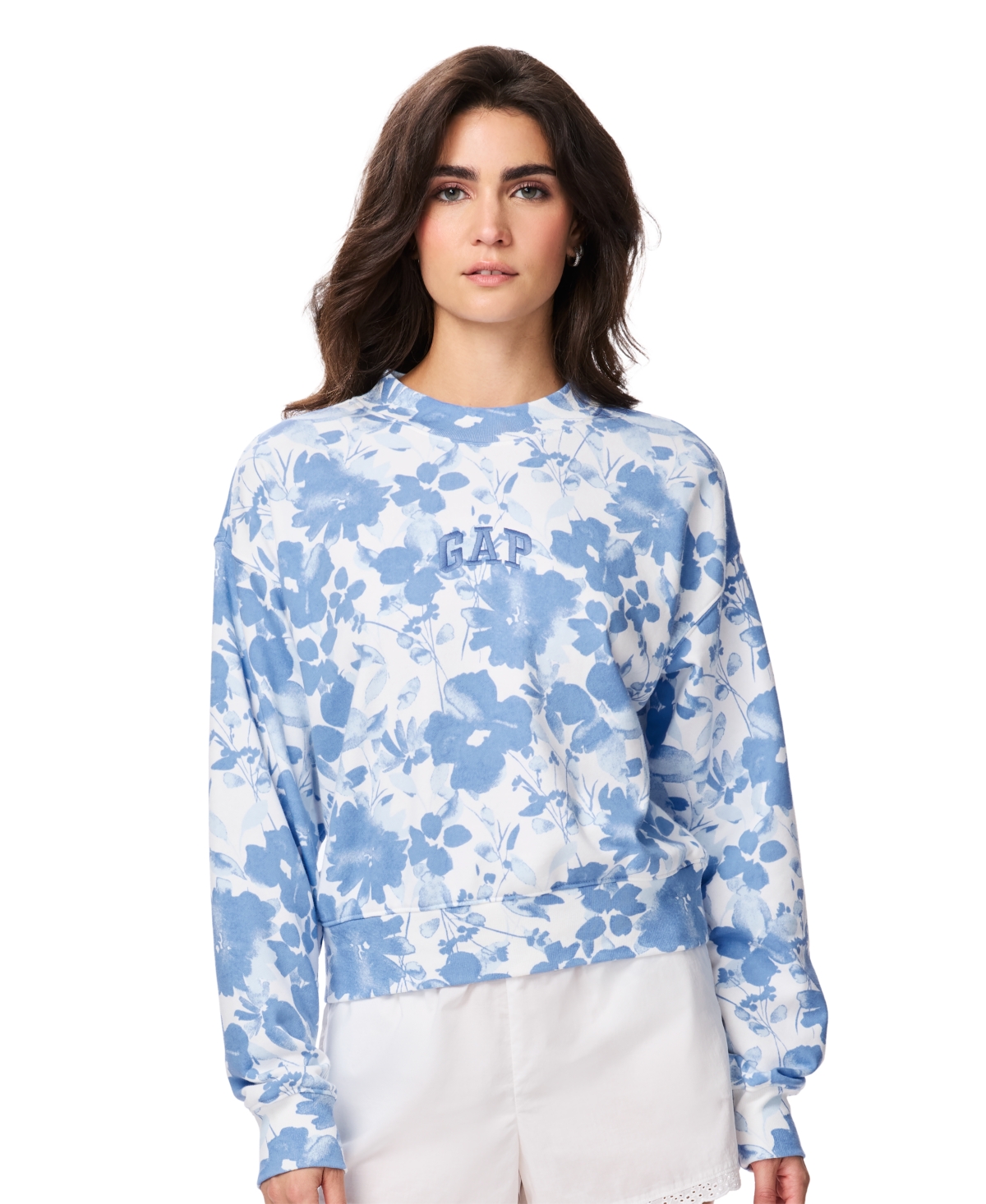 Click here for Gap Womens Crew Neck Sleep Top - Navy prices