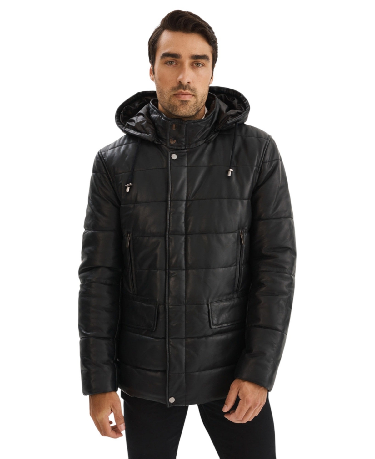 Click here for Regency Leathers Mens Clifton 3/4 Puffy with Hood... prices