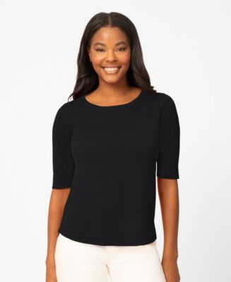 Melissa Paige Women's Cable Round Hem Sweater, Macy's Exclusive - Macy's